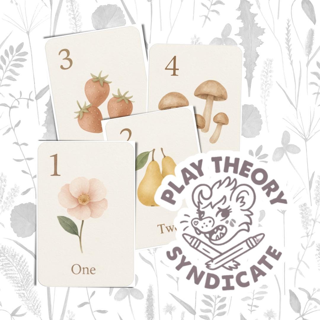 Botanical Number Flash Cards | Nature‑inspired Numbers 1–10 | Printable ...