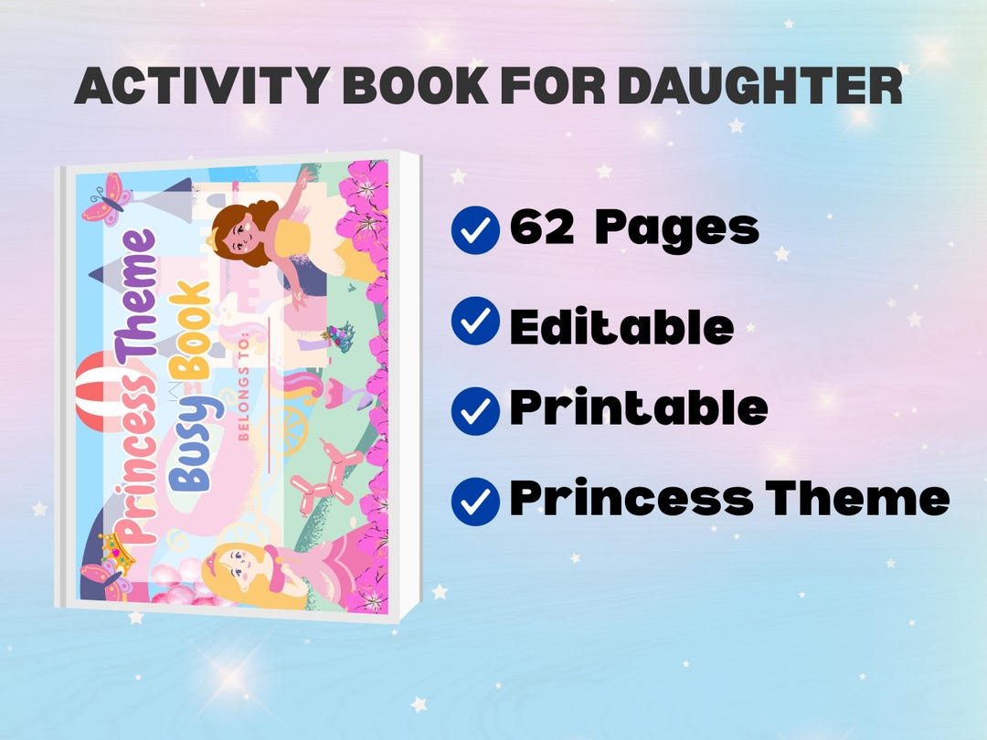 Princess Busy Book | Preschool Learning Activity Binder (62 Pages) (PDF ...