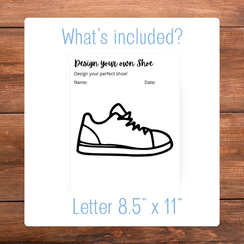 Design Your Own Sneaker Worksheet: Creative Shoe Design Activity for ...