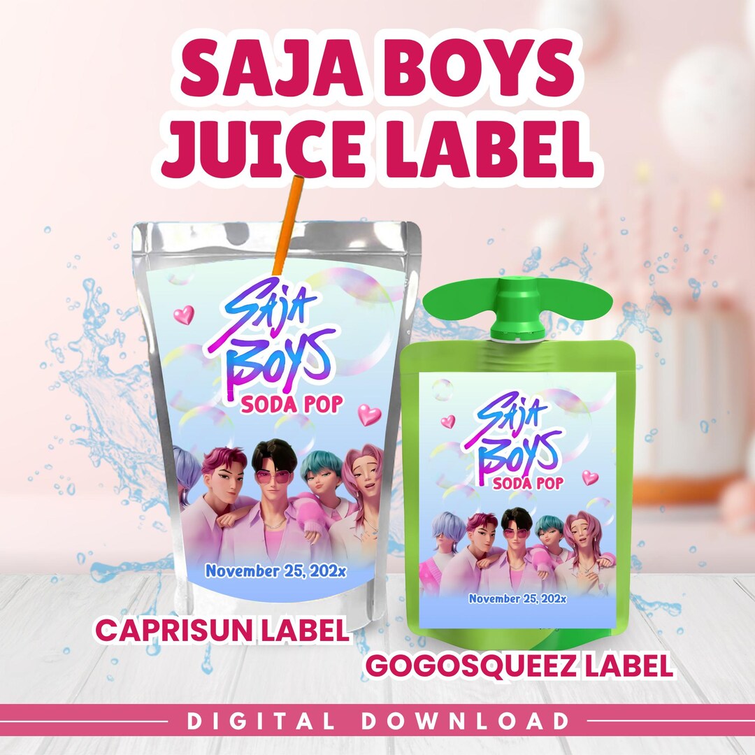 Kpop Demon Hunters, Saja Boys Tonic Drink Wrapper, Gogo Squeez ...