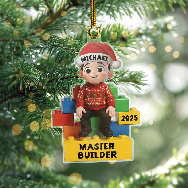 Personalized Legos Christmas Ornaments - Etsy