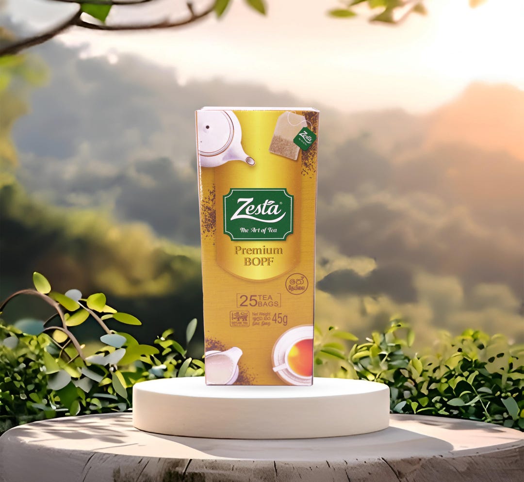 Zesta Ceylon Black Tea BOPF - Strong Sri Lankan Brew (25 Tea Bags ...