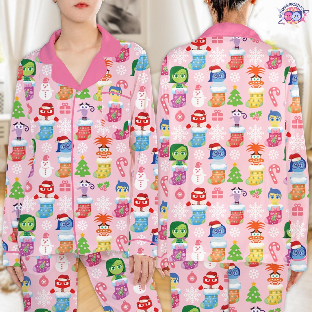 Cute Inside Out Christmas Pajamas Set, Inside Out Characters Family ...