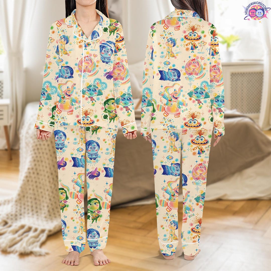 Inside Out Characters Family Pajamas Set, Inside Out Costume Holiday ...