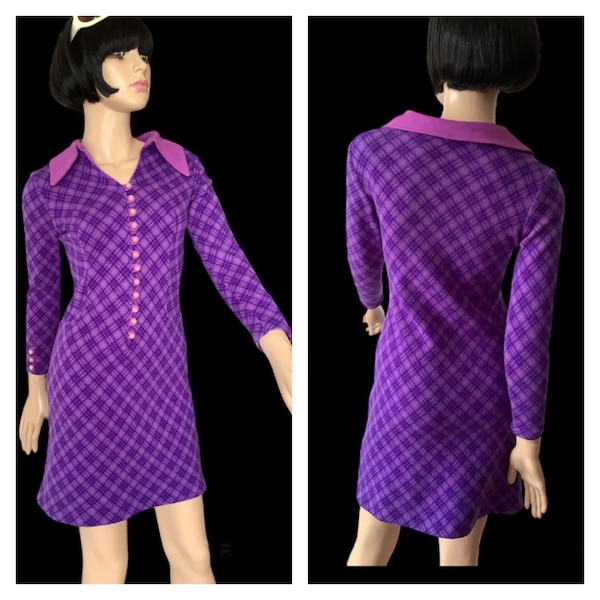 1960s Purple Dress - Etsy