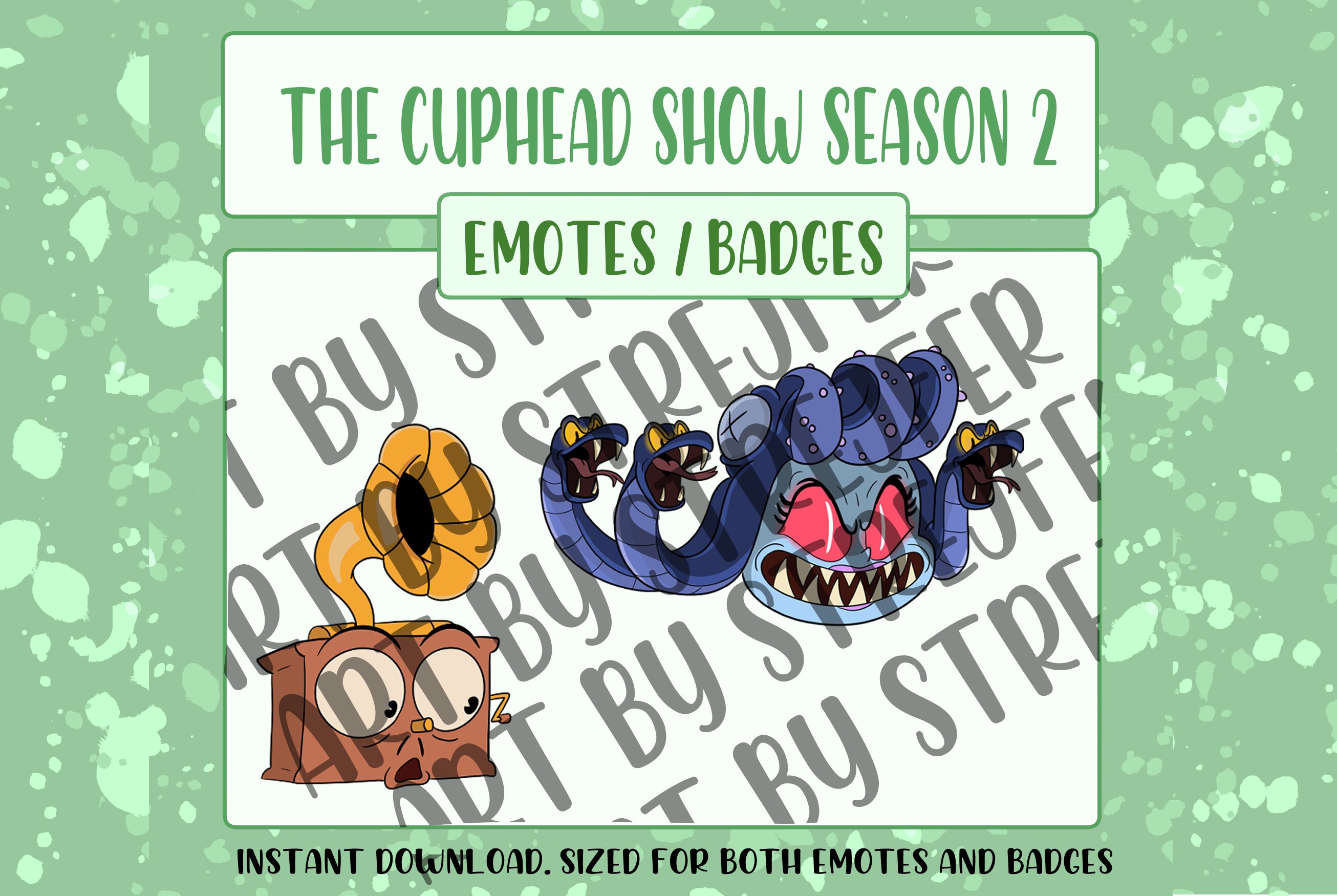 The Cuphead Show Season 2- 10 Emotes Badges for Twitch! - Etsy