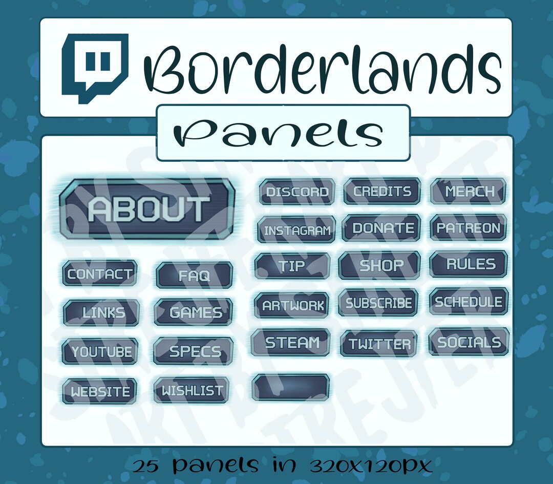 Borderlands Twitch Panels - Etsy