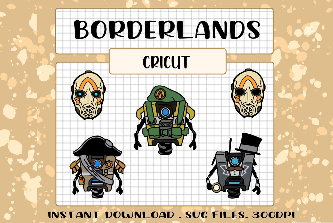 Borderlands Mask and Claptrap for Cricut Svg Files Bundle - Etsy