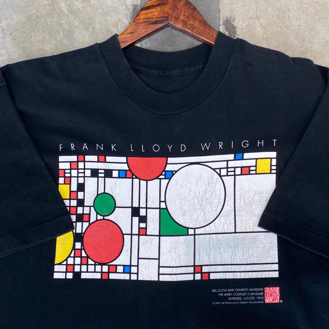 Vintage 90s Frank Lloyd Wright Art Tee - Etsy