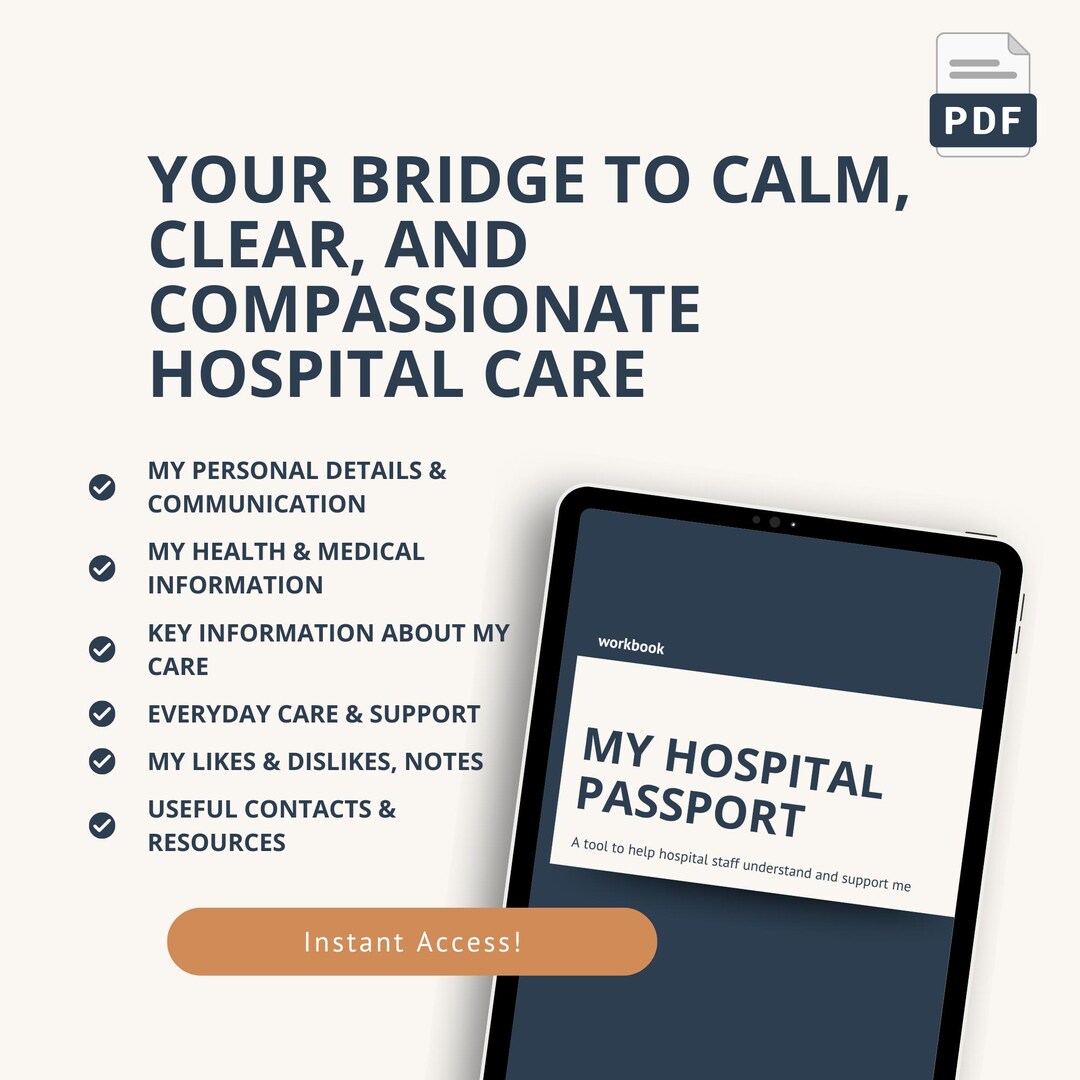 Autism Hospital Passport: Neurodiversity Healthcare Communication (PDF ...