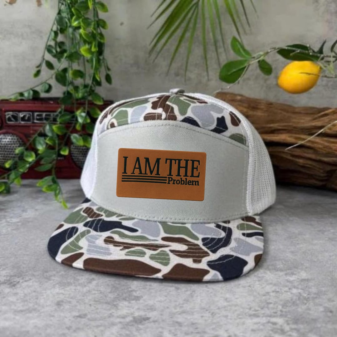 I Am the Problem Leather Patch Hat, Funny Trucker Hat for Women Men ...