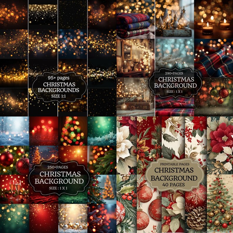 Christmas Mega Bundle: 3600+ Junk Journal Printable Kits, Vintage ...