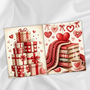 Valentine's Day Junk Journal Kit | Printable Love Pages, Romantic ...