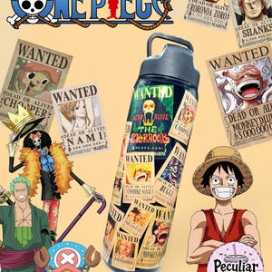 One Piece Wanted Posters - Luffy, Zoro, Brook, Chopper, Sanji, Shanks ...