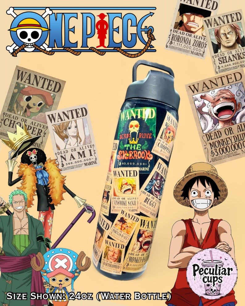 One Piece Wanted Posters - Luffy, Zoro, Brook, Chopper, Sanji, Shanks ...