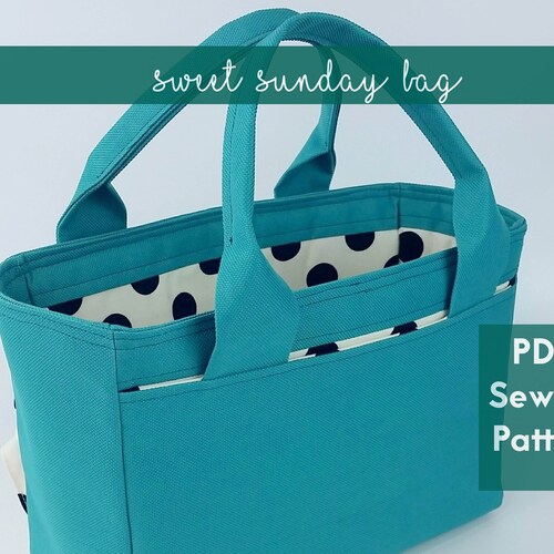 Scripture Bag Tote PDF Sewing Pattern Small Tote Bible Bag | Etsy