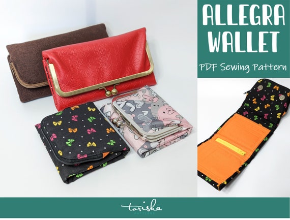 Frame Wallet PDF Sewing Pattern Crossbody Wallet Pattern - Etsy