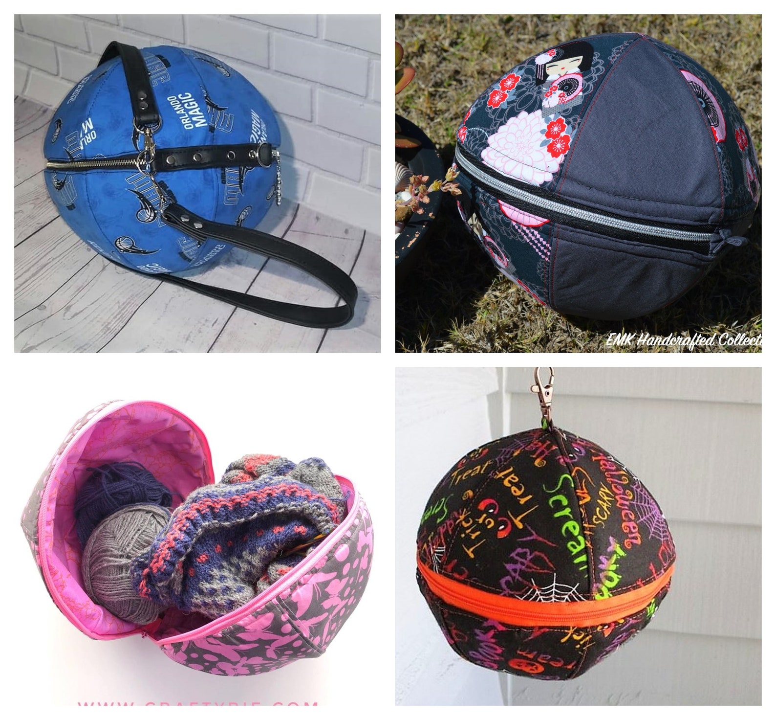 Ball Purse PDF Sewing Pattern Sphere Bag Round Purse | Etsy