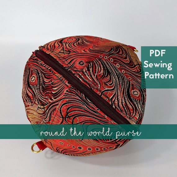 Ball Purse PDF Sewing Pattern Sphere Bag Round Purse | Etsy