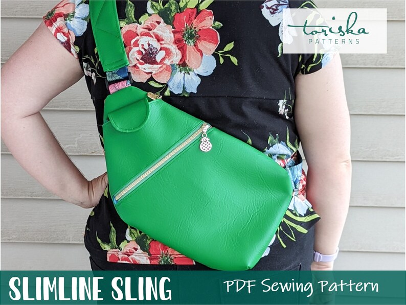 Sling Bag PDF Sewing Pattern Slimline Sling by Toriska - Etsy