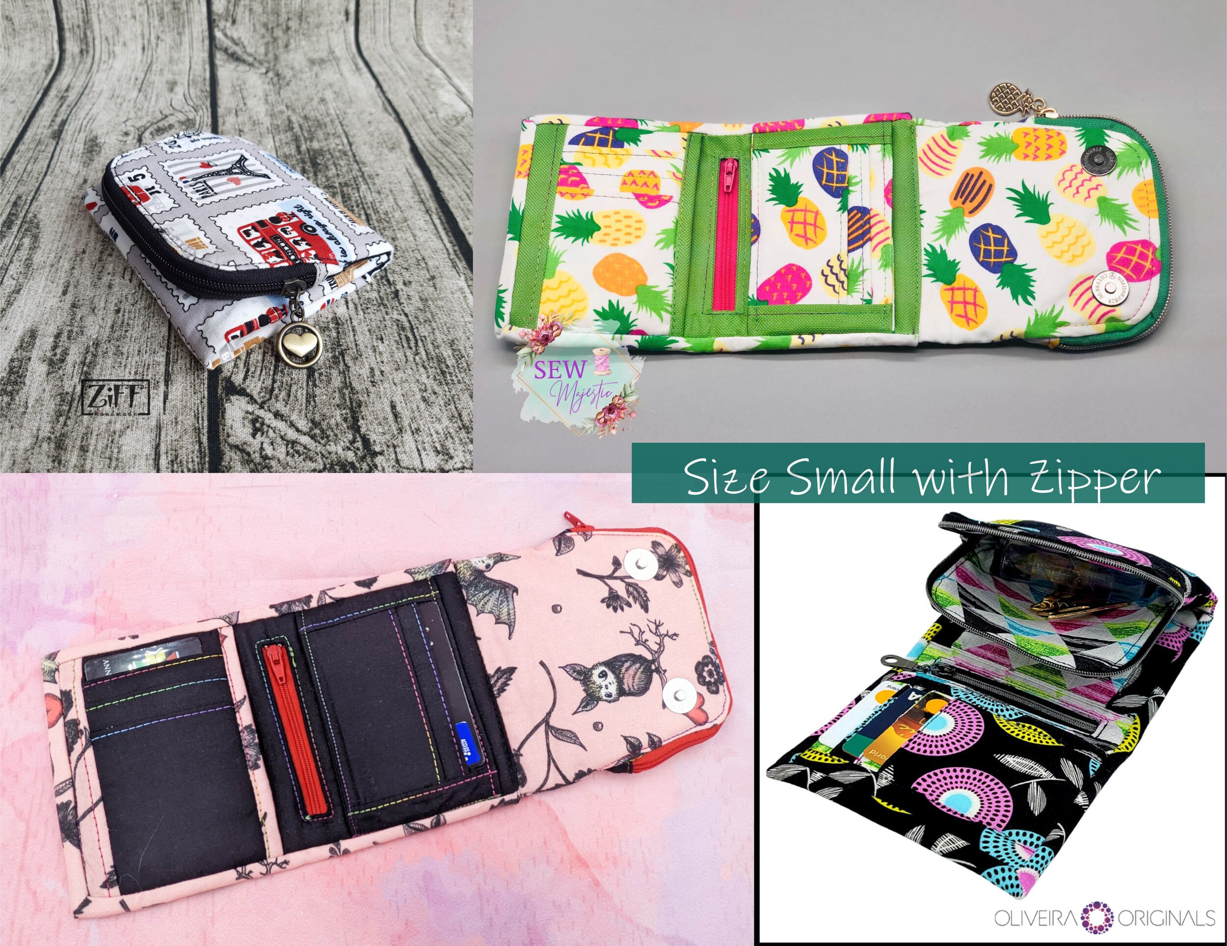 Frame Wallet PDF Sewing Pattern Crossbody Wallet Pattern | Etsy