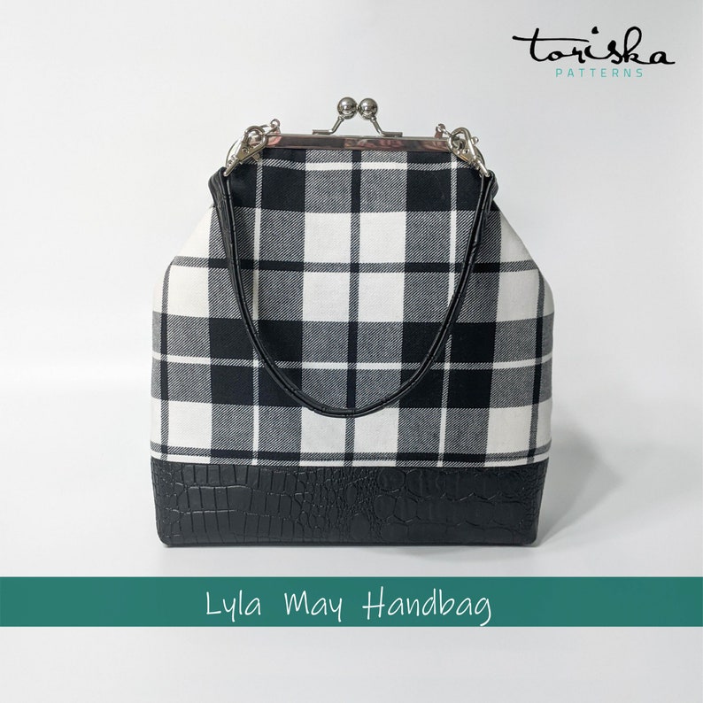 Frame Handbag PDF Sewing Pattern, Vintage Style Shoulder Bag, Crossbody ...