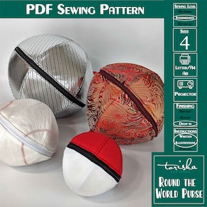 Ball Purse PDF Sewing Pattern, Sphere Bag, Round Purse, Novelty - Etsy ...