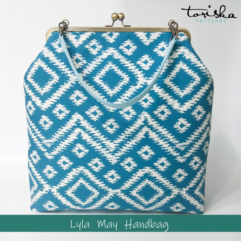 Frame Handbag PDF Sewing Pattern, Vintage Style Shoulder Bag, Crossbody ...