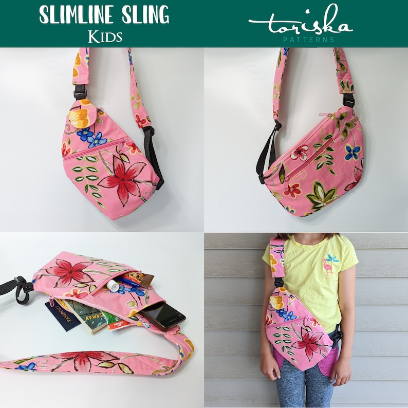 Sling Bag PDF Sewing Pattern, Slimline Sling by Toriska - Etsy