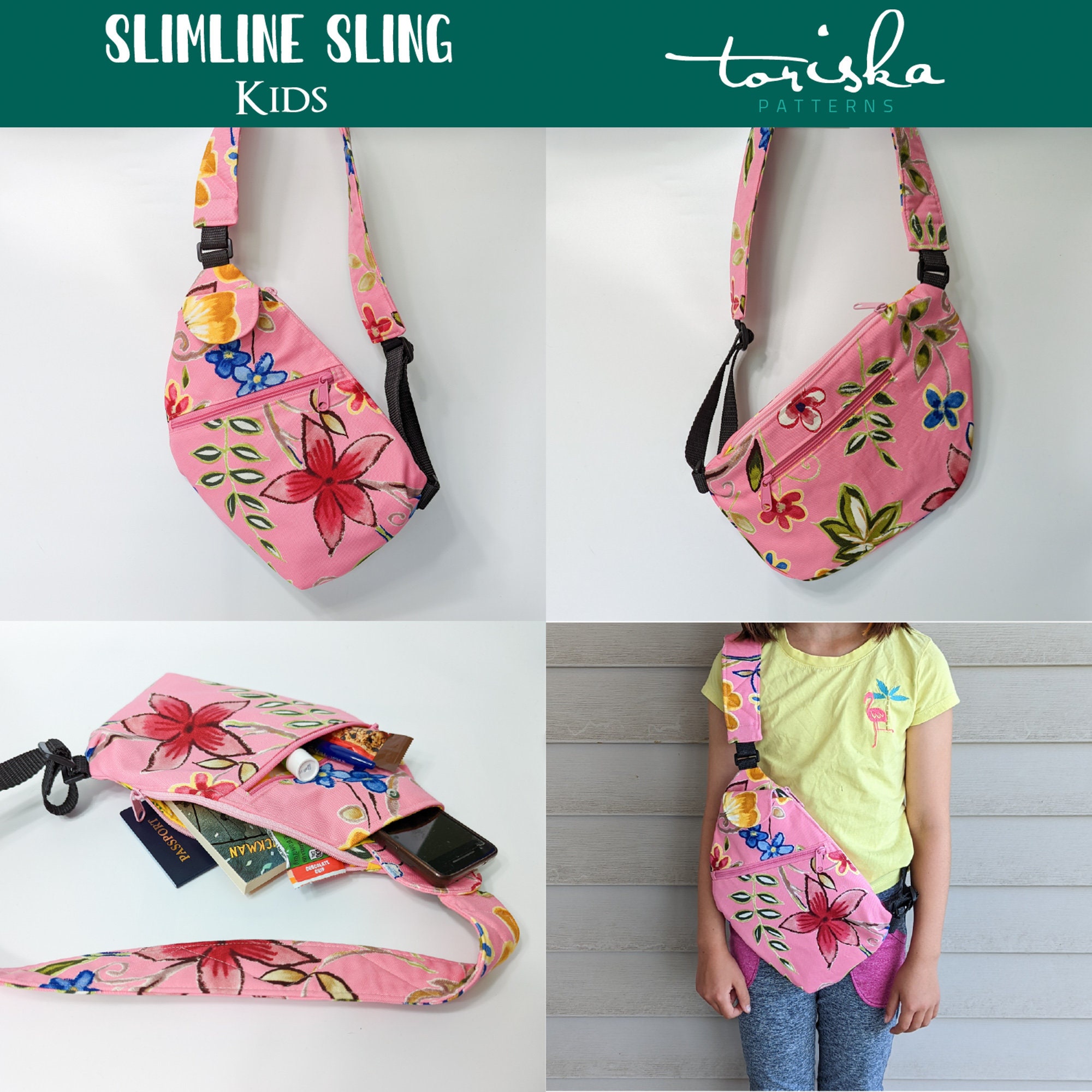 Sling Bag PDF Sewing Pattern, Slimline Sling by Toriska - Etsy