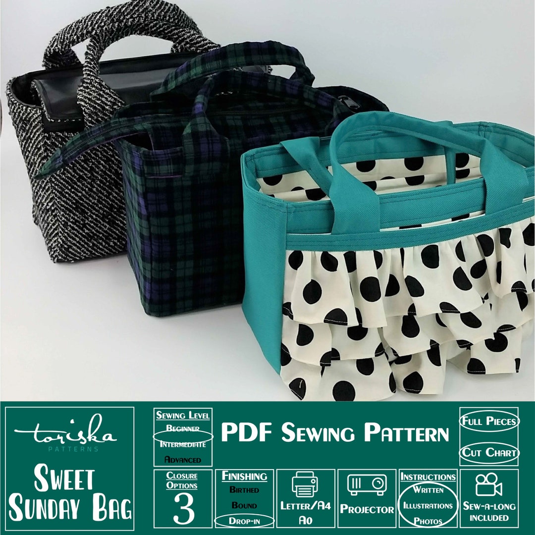 Scripture Tote Bag PDF Sewing Pattern, Kids Purse, Bible Bag, Projector ...