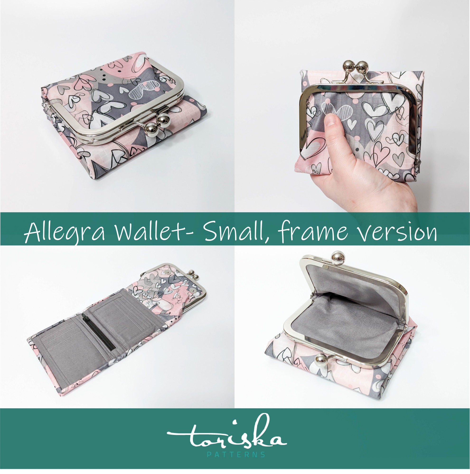 Frame Wallet PDF Sewing Pattern Crossbody Wallet Pattern | Etsy