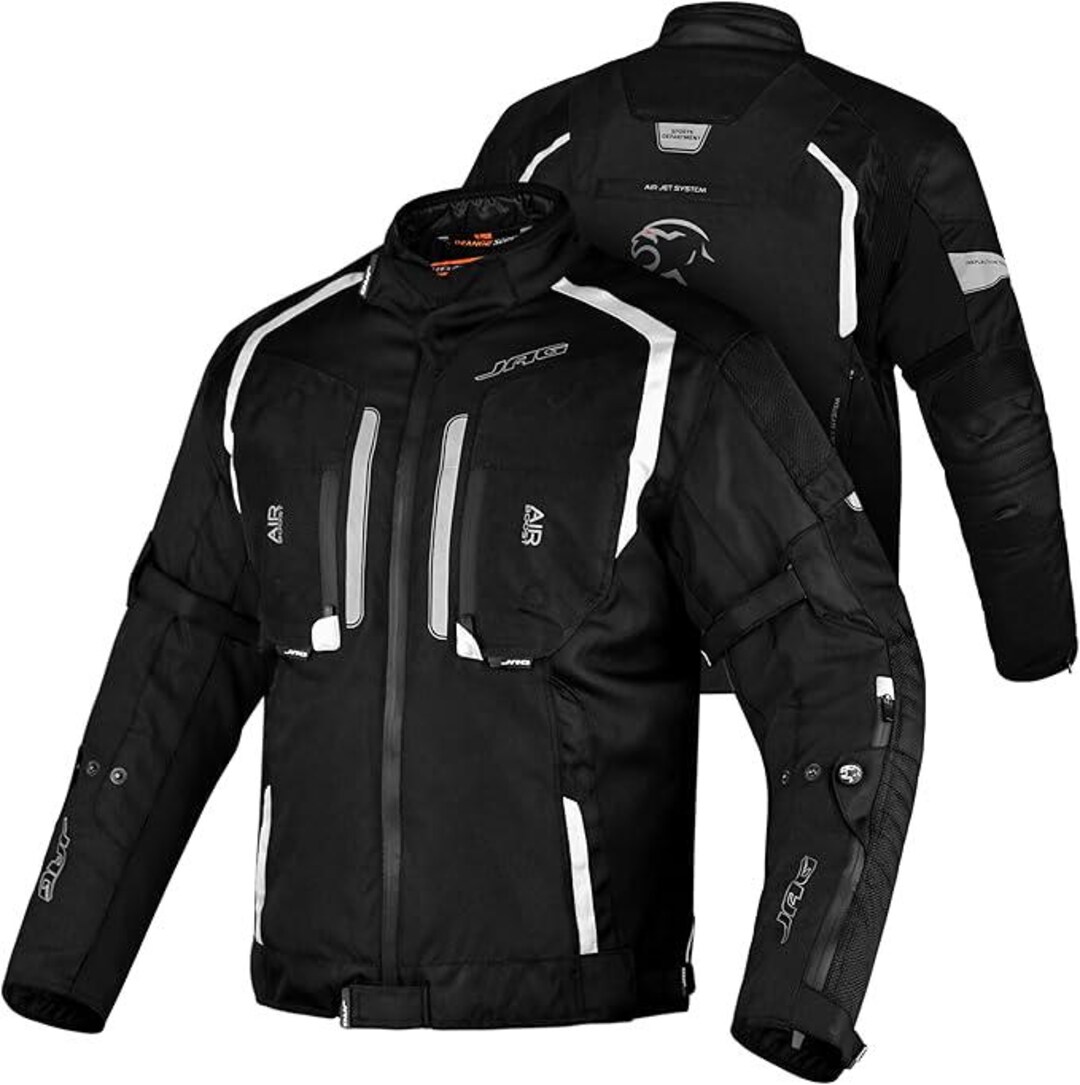 Men's Reflective Motorcycle Jacket | JAG CE Armored Cordura Dual Sport ...