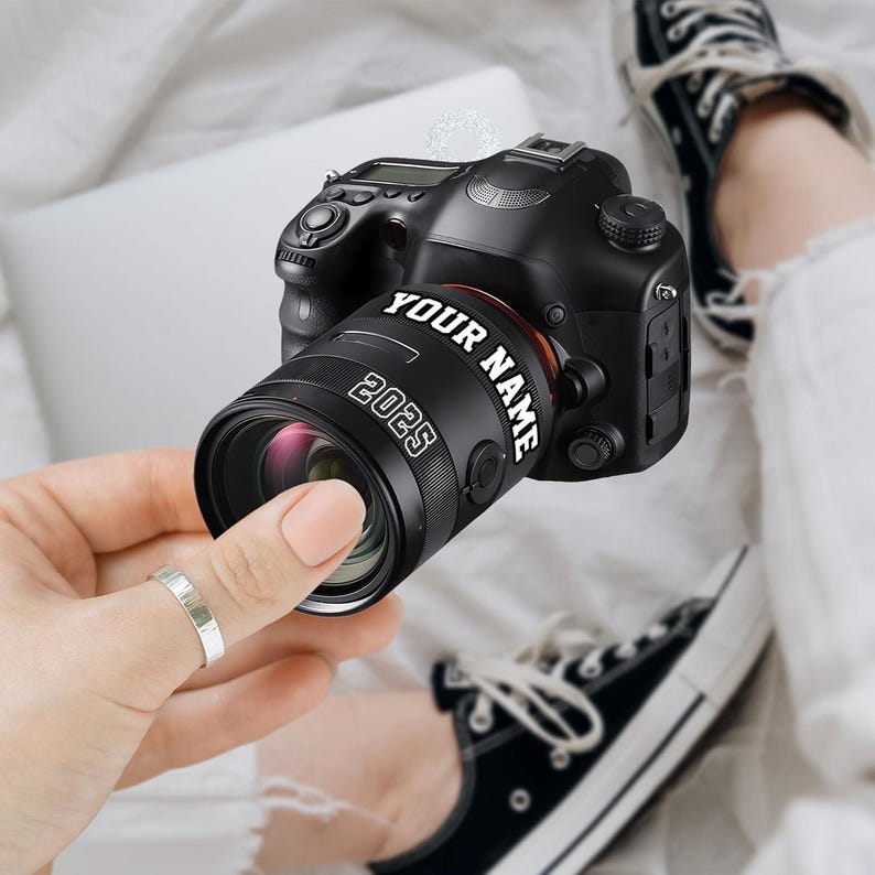 Personalized Camera Ornament, Photographer Gift, Acrylic Ornament - Etsy