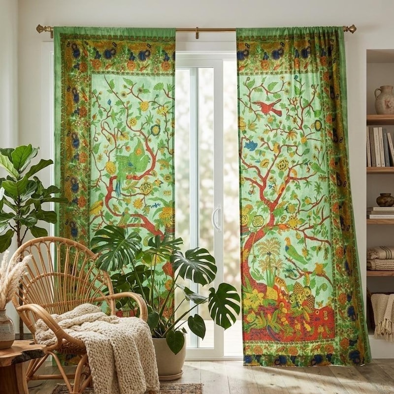 Mandala Hippie Curtains - Etsy