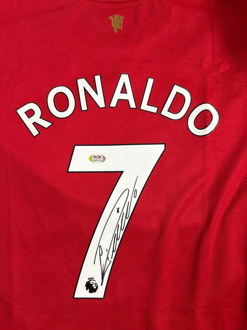 Cristiano Ronaldo PSA/DNA Signed Autographed Manchester United Jersey ...