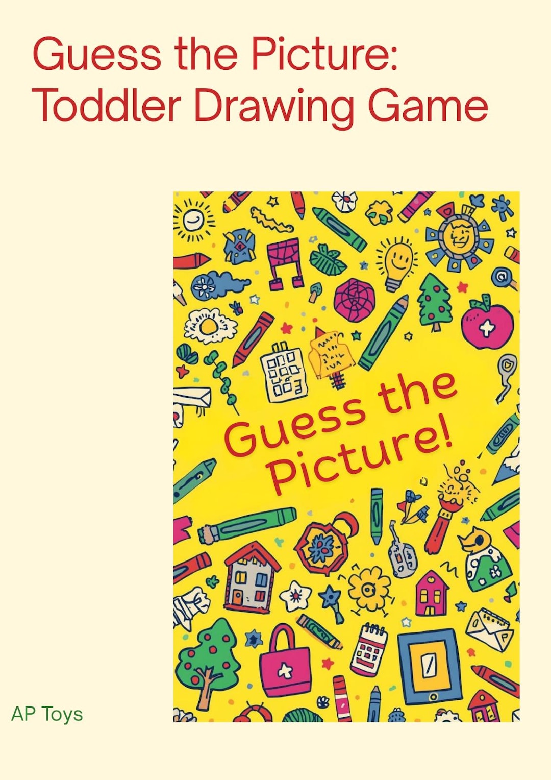 Printable Guess the Picture Game | Drawing & Guessing Game for Kids ...
