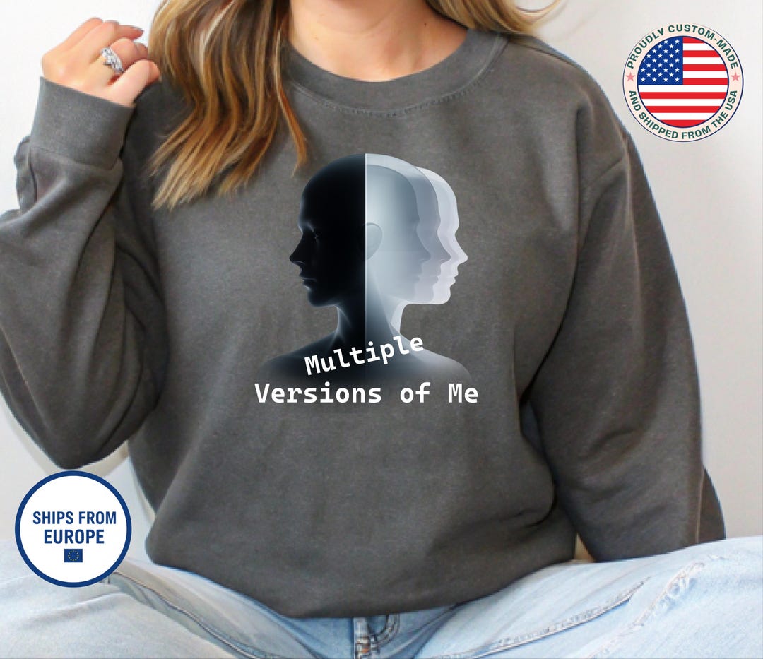 Multiple Versions of Me Shirt Identity Graphic Tee Minimal Sci-fi ...