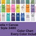 Bella Canvas 3413 Color Chart Every Color Digital File Shirt - Etsy