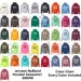 Jerzees 996MR Color Chart Every Color Digital File Shirt Color Chart ...