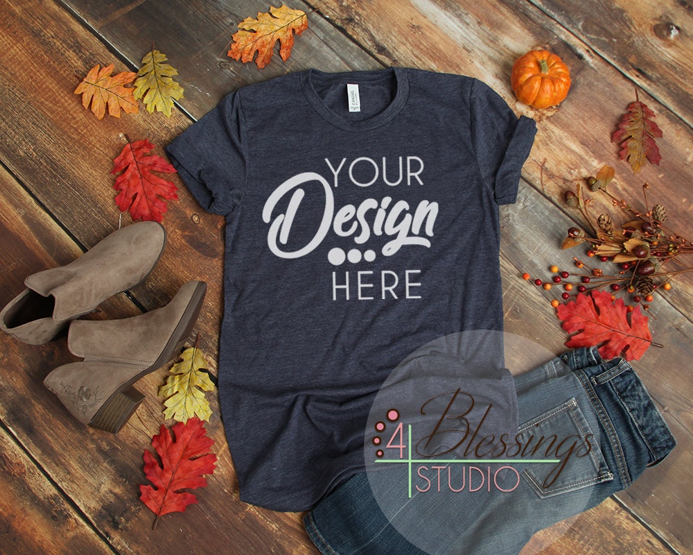 Fall Mockup Bundle Bella Canvas Mockup Bundle T Shirt Fall | Etsy