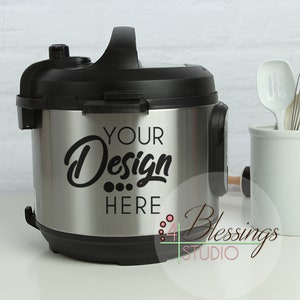 Instant Pot Mockup Photo Instapot Mockup Decal Mock up Blank Photo SVG ...