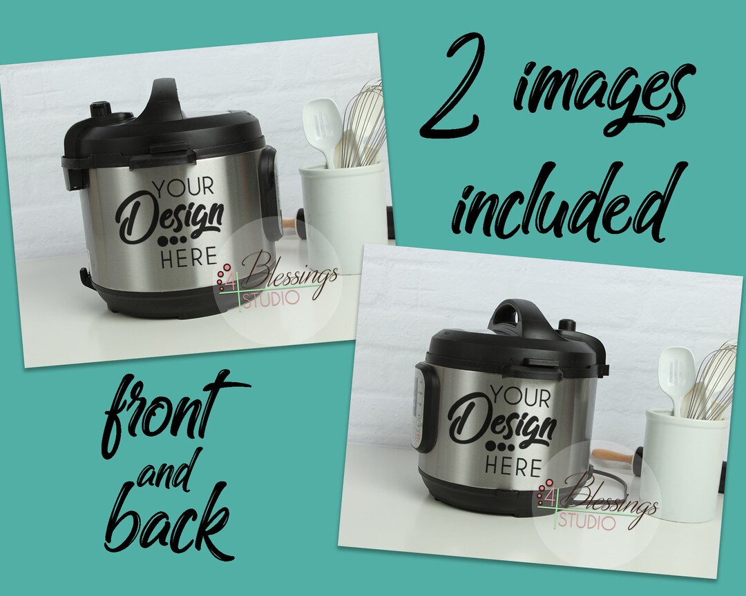 Instant Pot Mockup Photo Instapot Mockup Decal Mock up Blank Photo SVG ...