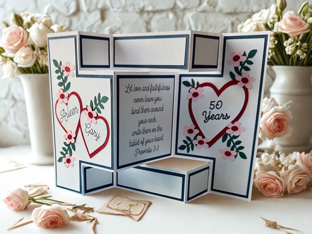 Anniversary Greeting Card - You Personalize With # of Years - Etsy