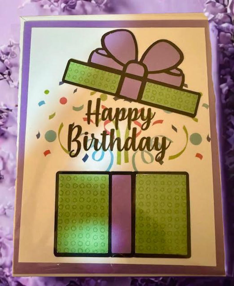 Happy Birthday Confetti Card - Etsy