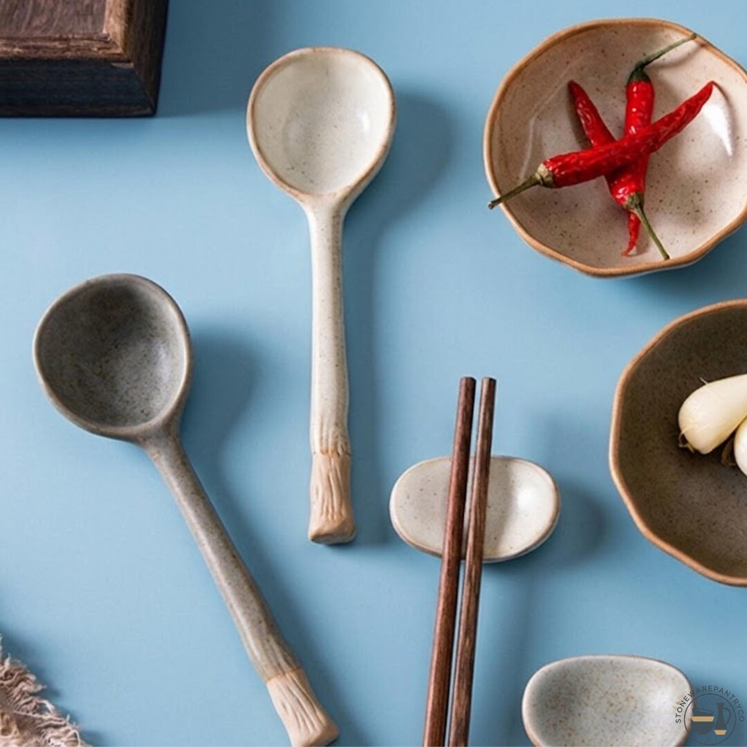 Japanese Stoneware Multi‑use Dip Dish With Handle & Integrated ...