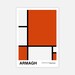 Armagh - Modern Irish Colour Composition (GAA Series) - Mondrian Style ...