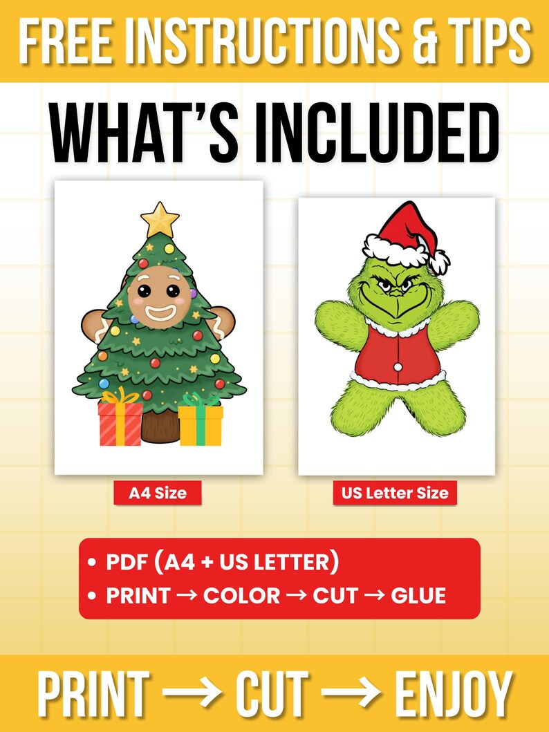 Disguise the Gingerbread Man Printable Craft Kit, Coloring Gingerbread ...