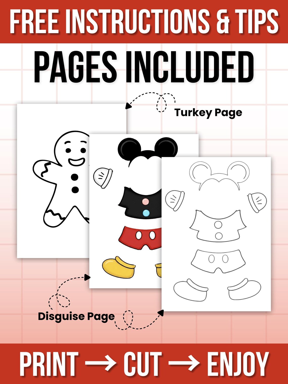 Mega Bundle Disguise a Gingerbread Man, Christmas Disguise, Christmas ...