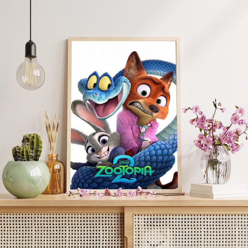 Zootopia 2 (2025) Movie Poster,frameless Canvas Posters,vintage Posters ...